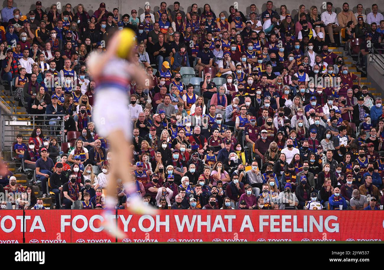 Spectators look on during the AFL First Semi Final match between ...