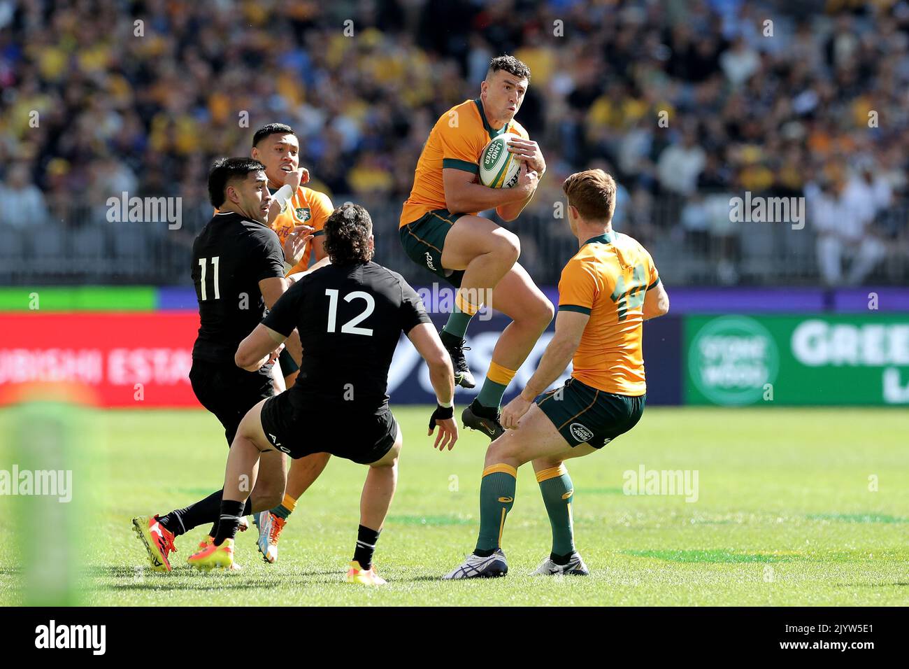 Tom Banks of the Wallabies in action during the Rugby Union Bledisloe ...