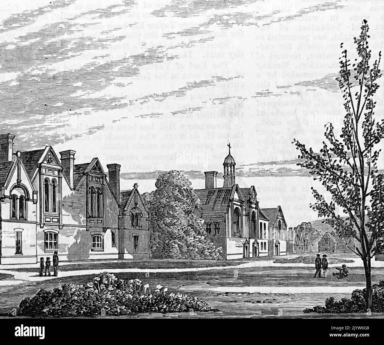 Illustration depicting the little boys' home at Swanley. Dated 19th ...
