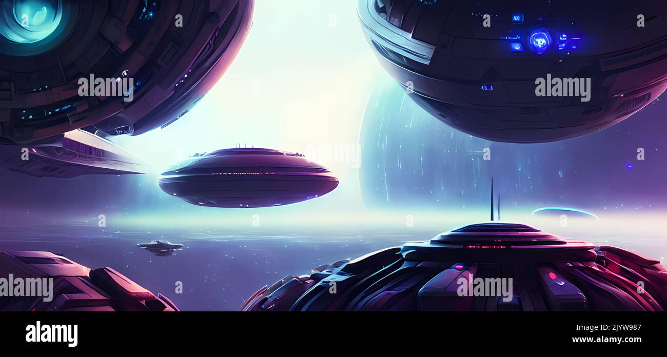 Spaceship Bridge Concept Art