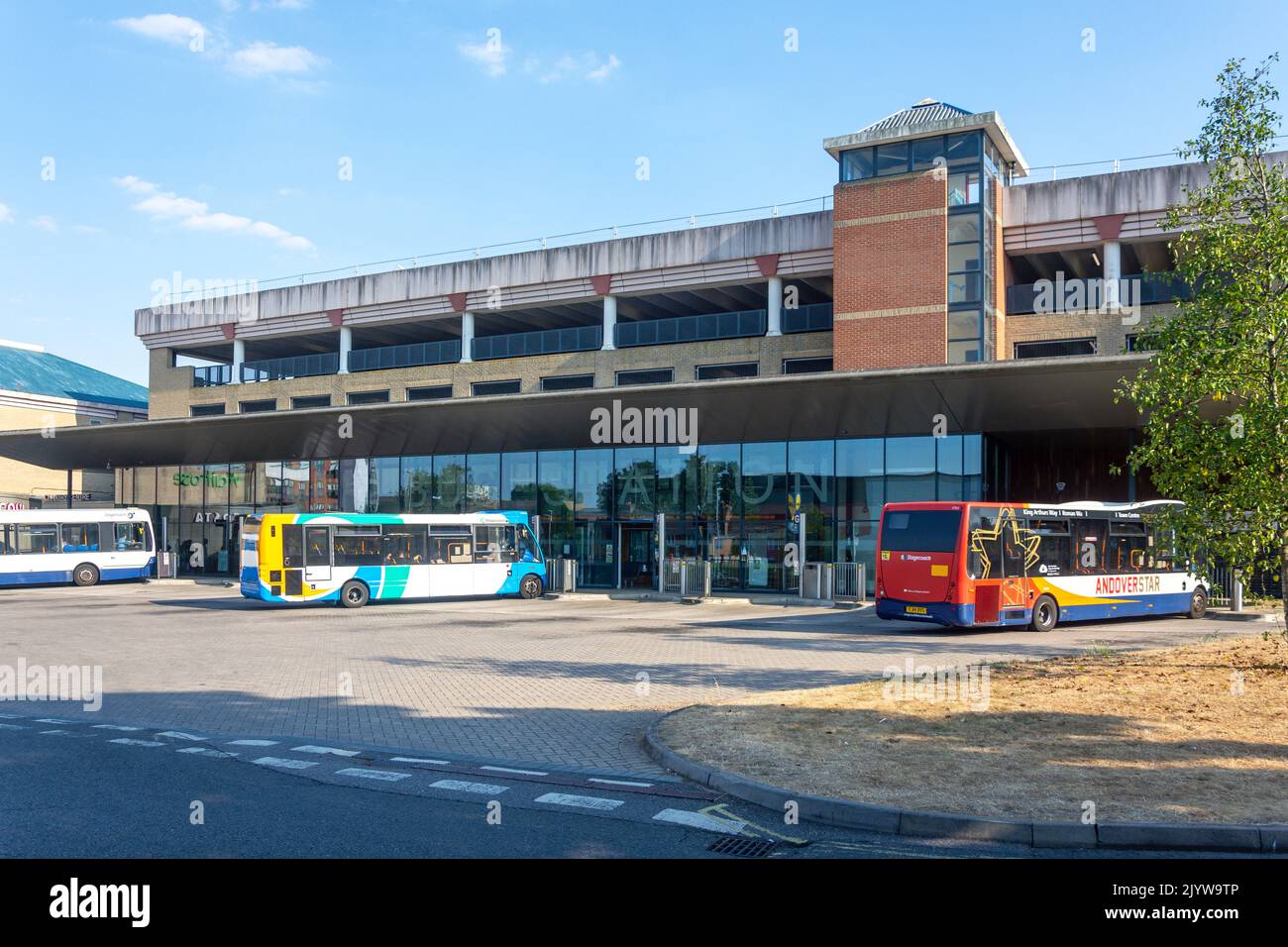 Bus station west street andover hampshire local buses transport hi-res ...