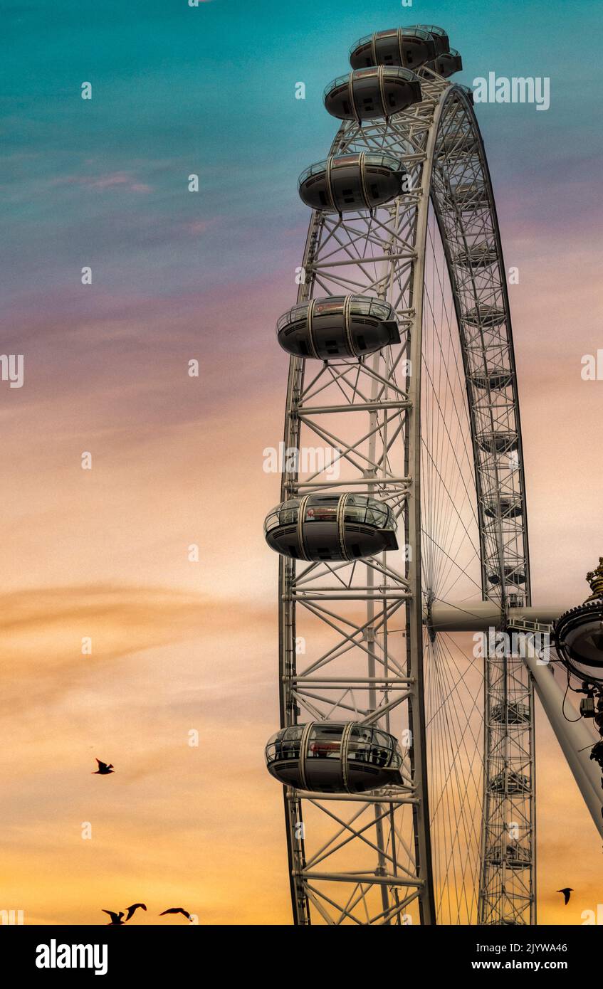 London Eyes from Westminster Bridge Stock Photo - Alamy