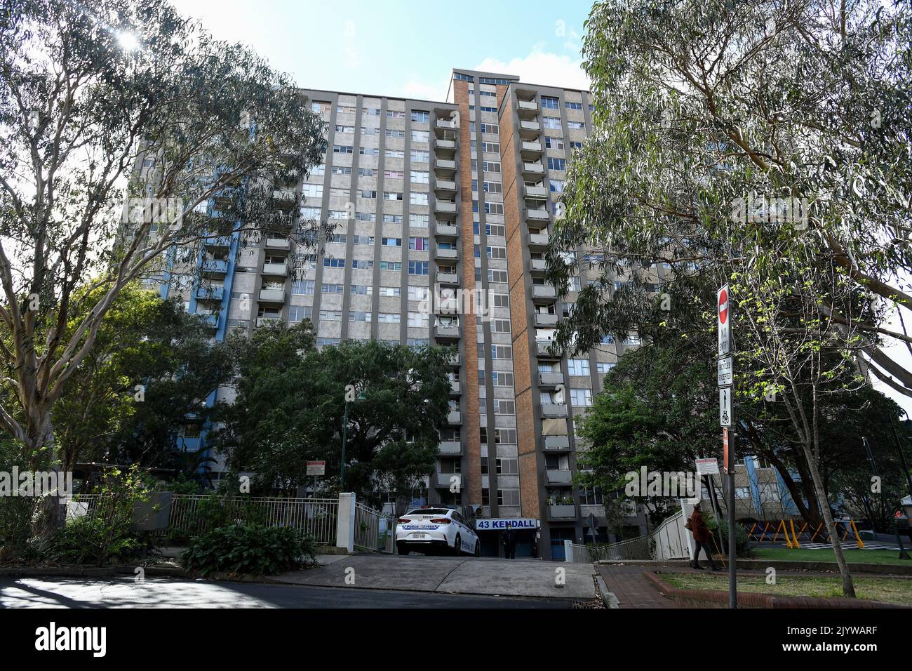General view of the ‘Kendall’ social housing tower in the suburb of ...