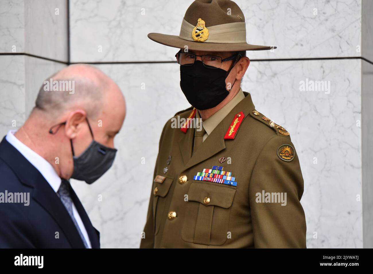 Department of Defence Secretary Greg Moriarty and Chief of the ...