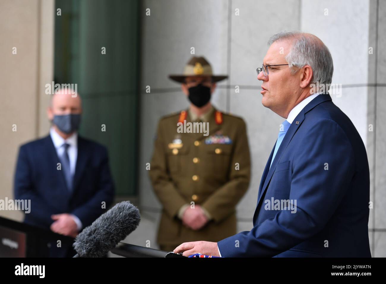 Department of Defence Secretary Greg Moriarty, Chief of the Australian ...