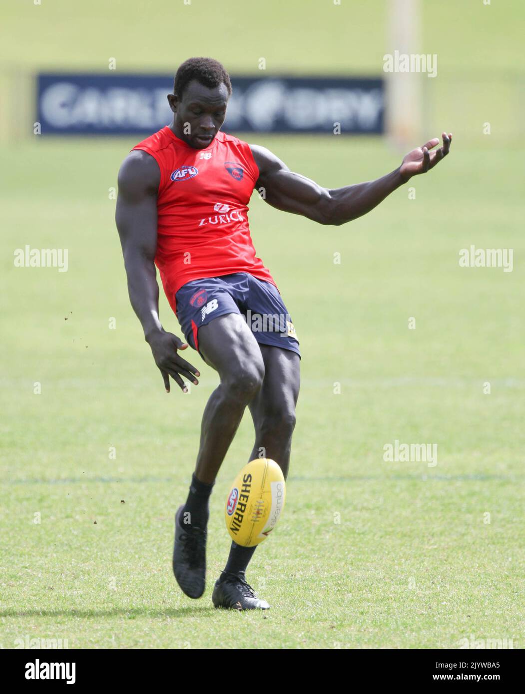 Majak DawHBF Arena in Perth, Friday, August 21, 2020. (AAP Image ...