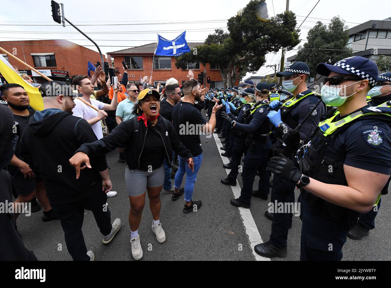 Protesters gather during a ‘The Worldwide Rally for Freedom’ in ...