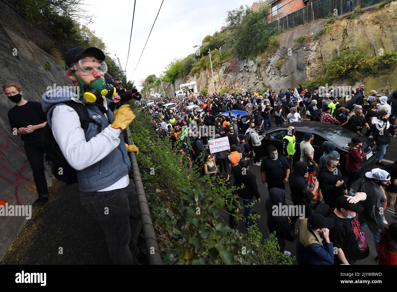 Protesters gather during a ‘The Worldwide Rally for Freedom’ in ...