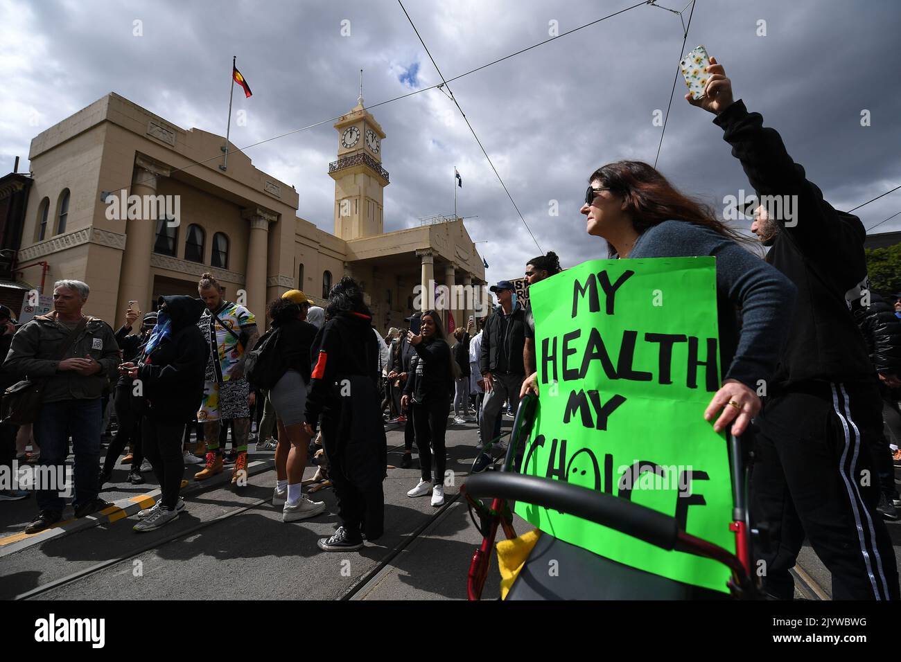 Protesters gather during a ‘The Worldwide Rally for Freedom’ in ...