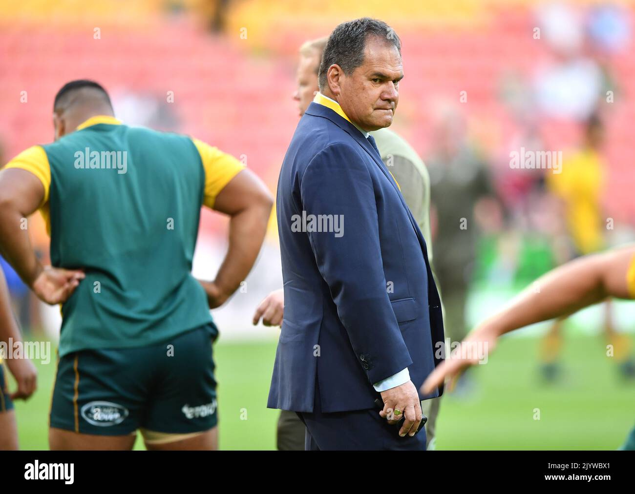 Australian coach Dave Rennie is seen before the Round 4 Rugby ...