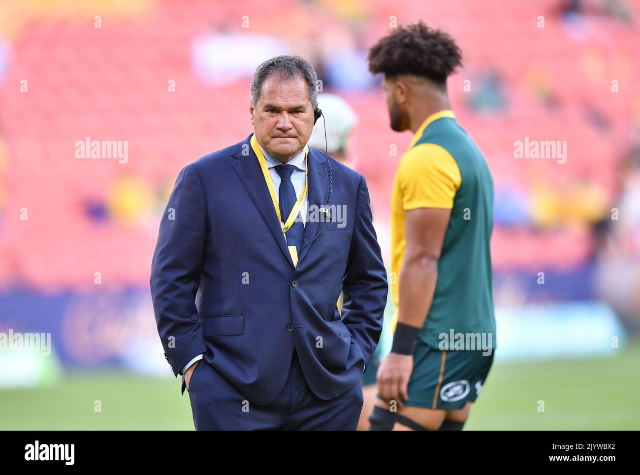 Australian coach Dave Rennie is seen before the Round 4 Rugby ...
