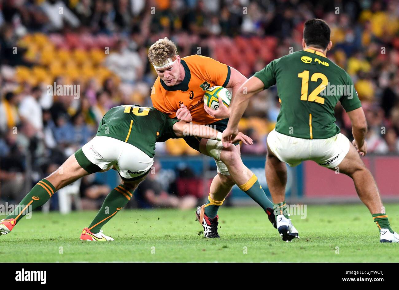 Matt Philip of the Wallabies (centre) in action during the Round 4 ...