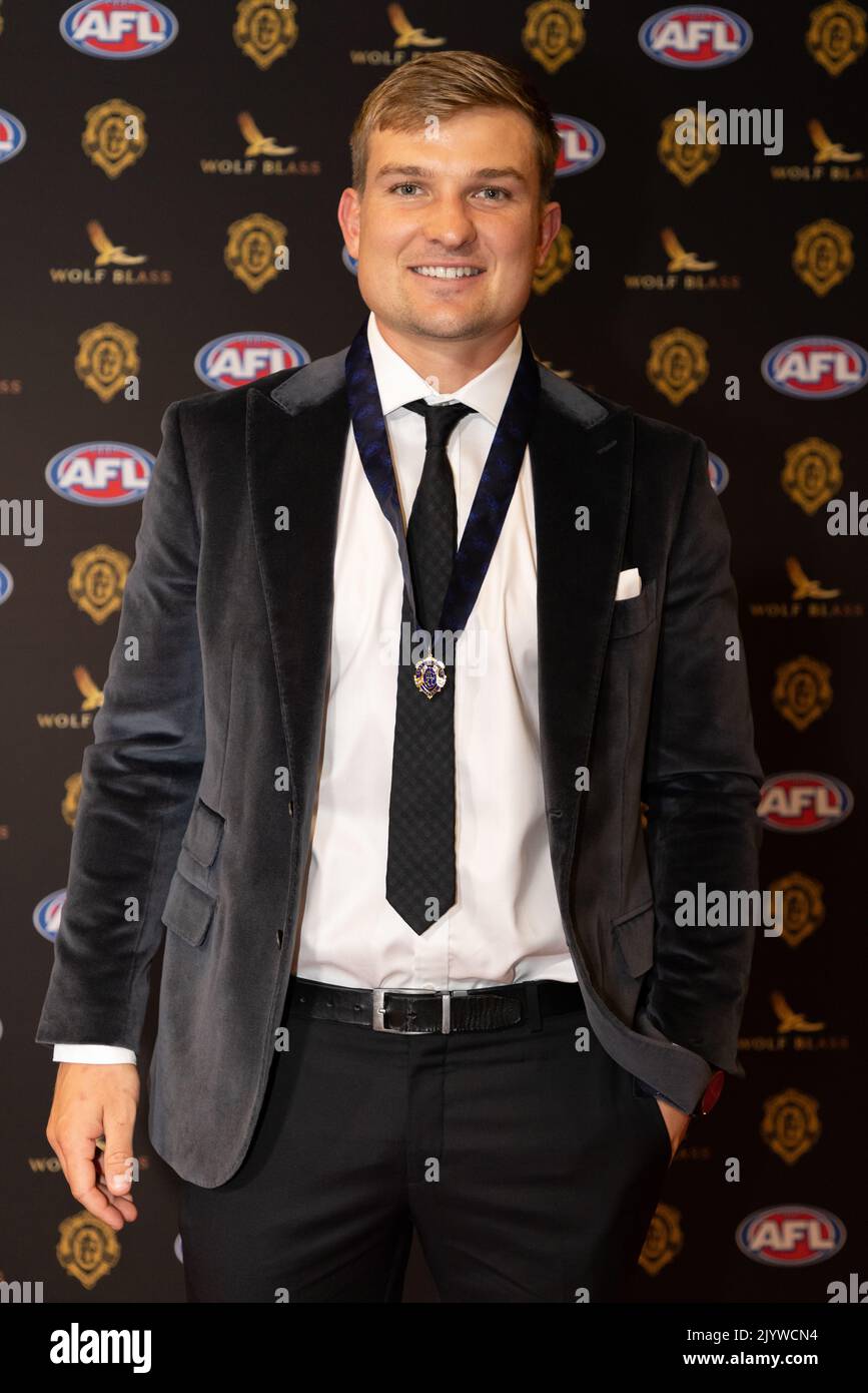 Ollie Wines of the Power poses for a photograph after being announced ...