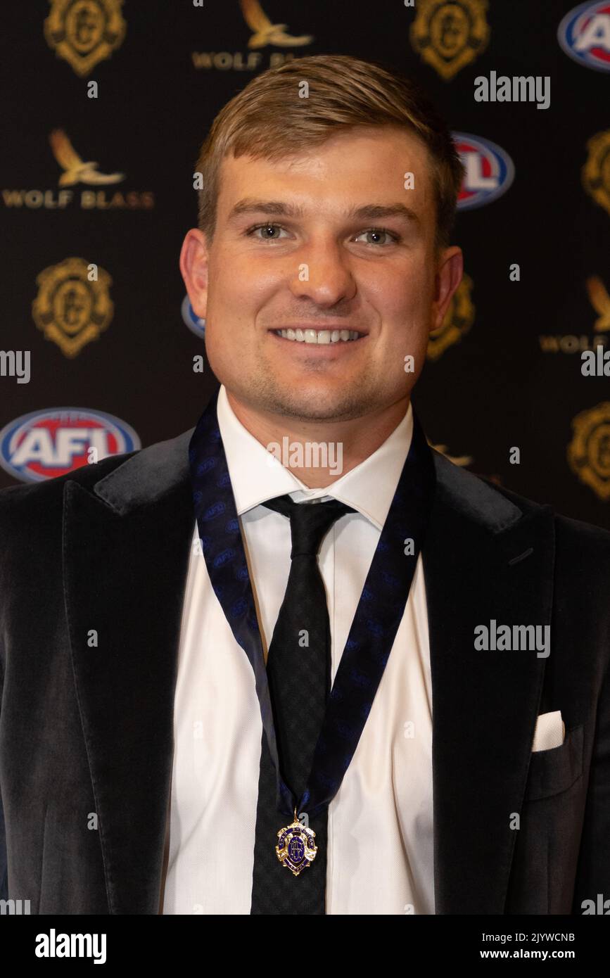 Ollie Wines of the Power poses for a photograph after being announced ...