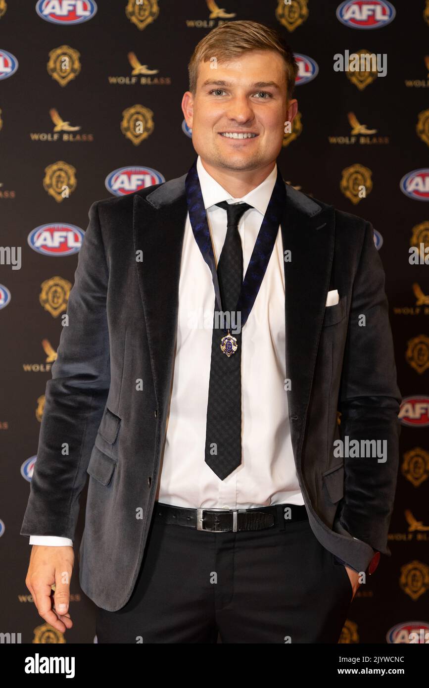 Ollie Wines of the Power poses for a photograph after being announced ...