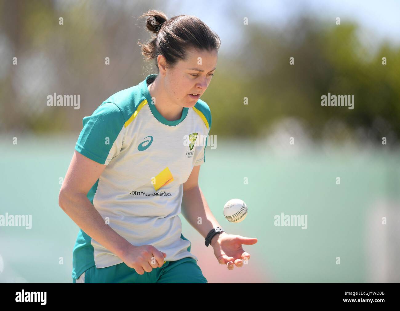 Molly Strano is seen during an Australian Women's Cricket Team training ...