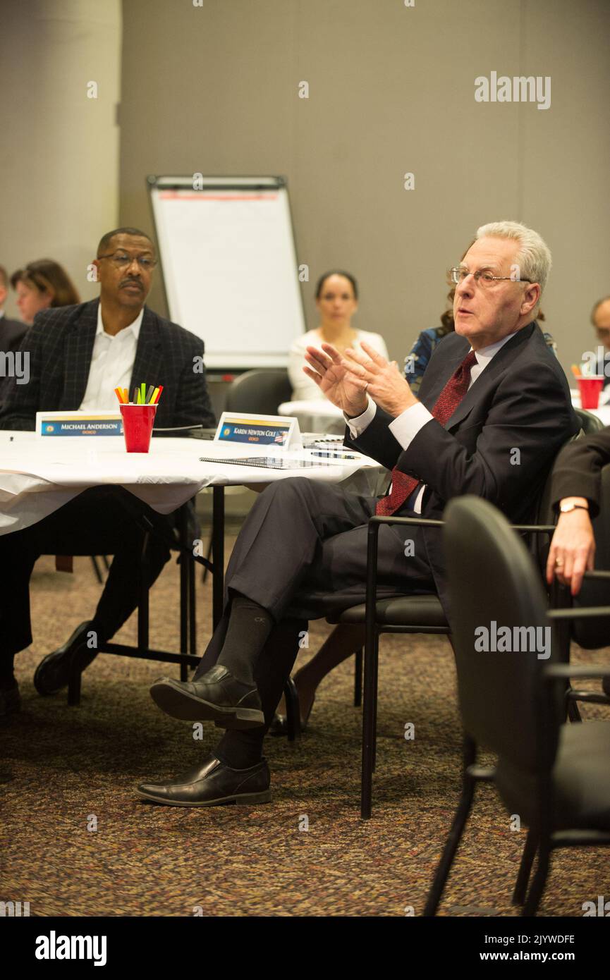 Senior Executive Service (SES) staff meeting, HUD headquarters Stock ...