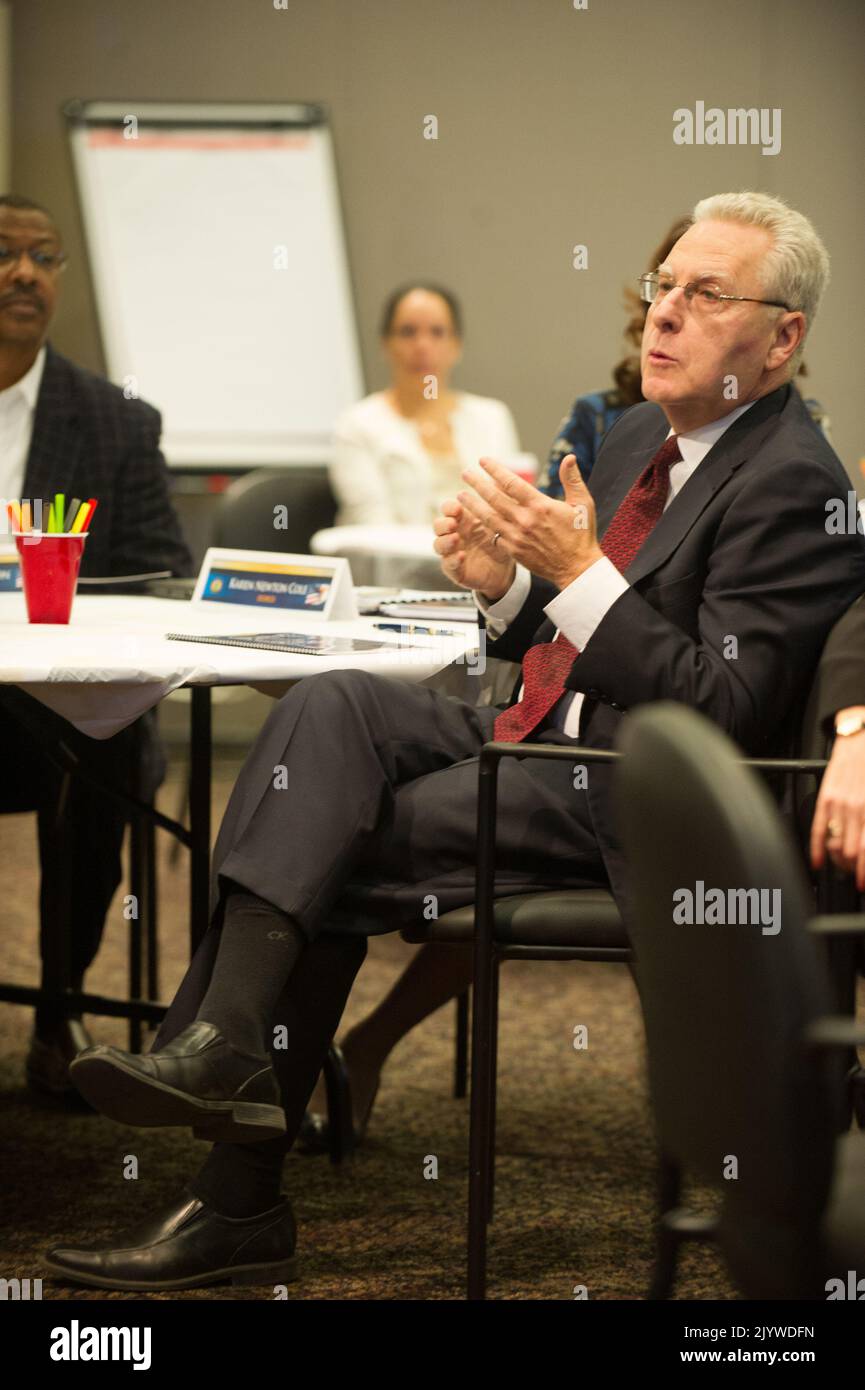 Senior Executive Service (SES) staff meeting, HUD headquarters Stock ...