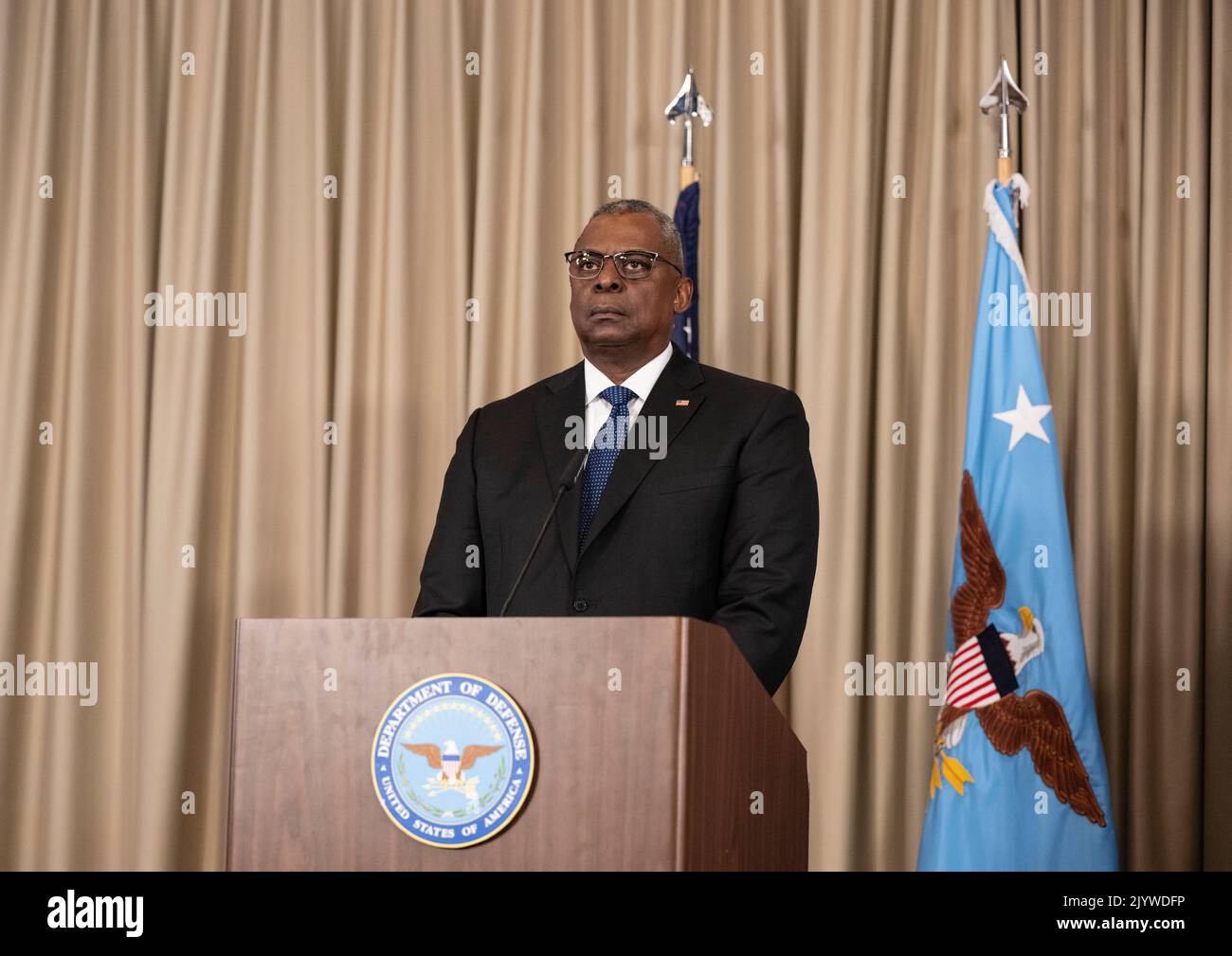 Ramstein, Germany. 08th Sep, 2022. U.S. Secretary of Defense Lloyd ...