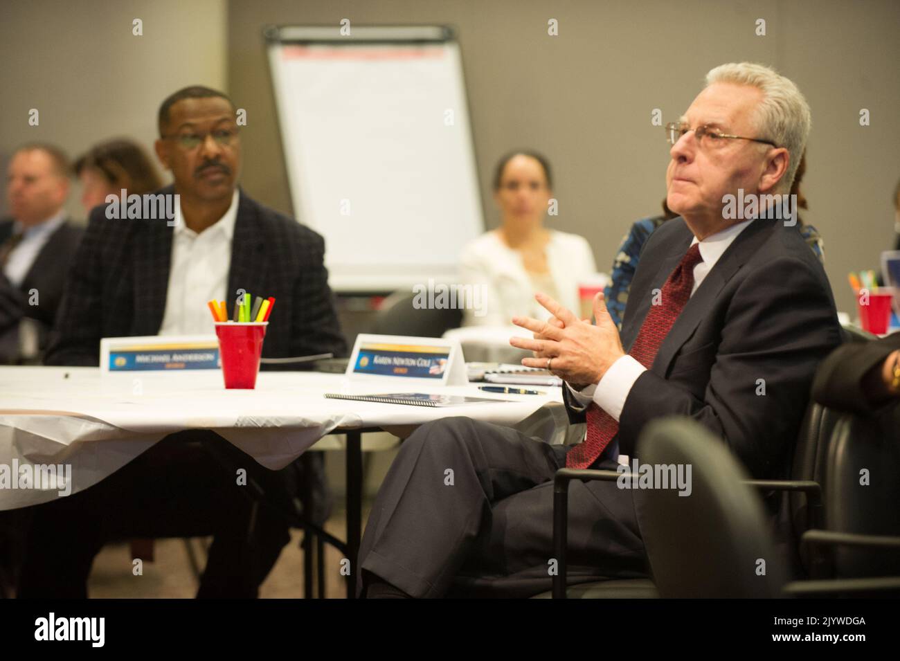 Senior Executive Service (SES) staff meeting, HUD headquarters Stock ...