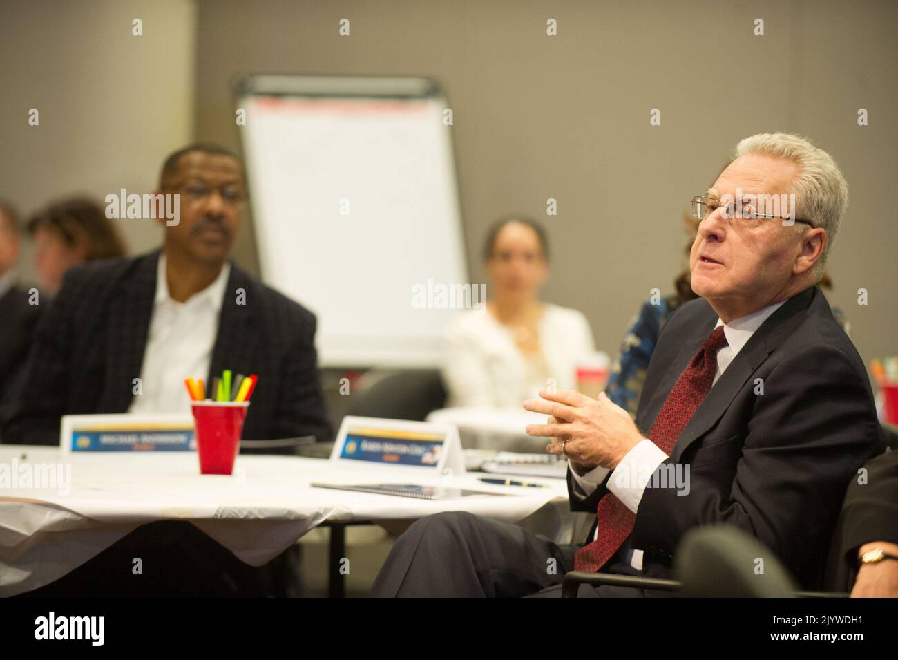 Senior Executive Service (SES) staff meeting, HUD headquarters Stock ...