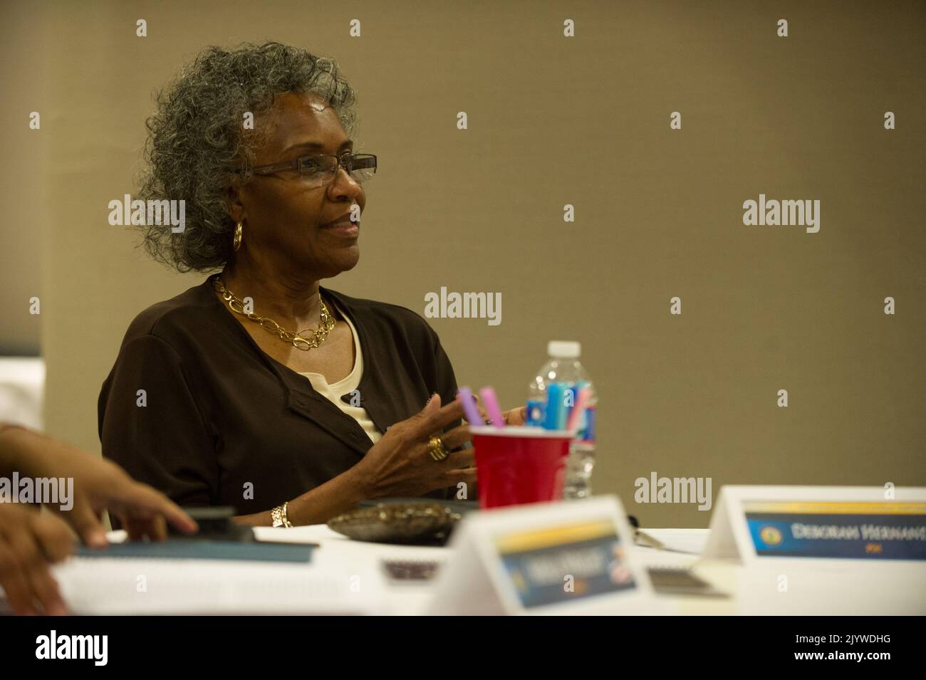 Senior Executive Service (SES) staff meeting, HUD headquarters Stock ...