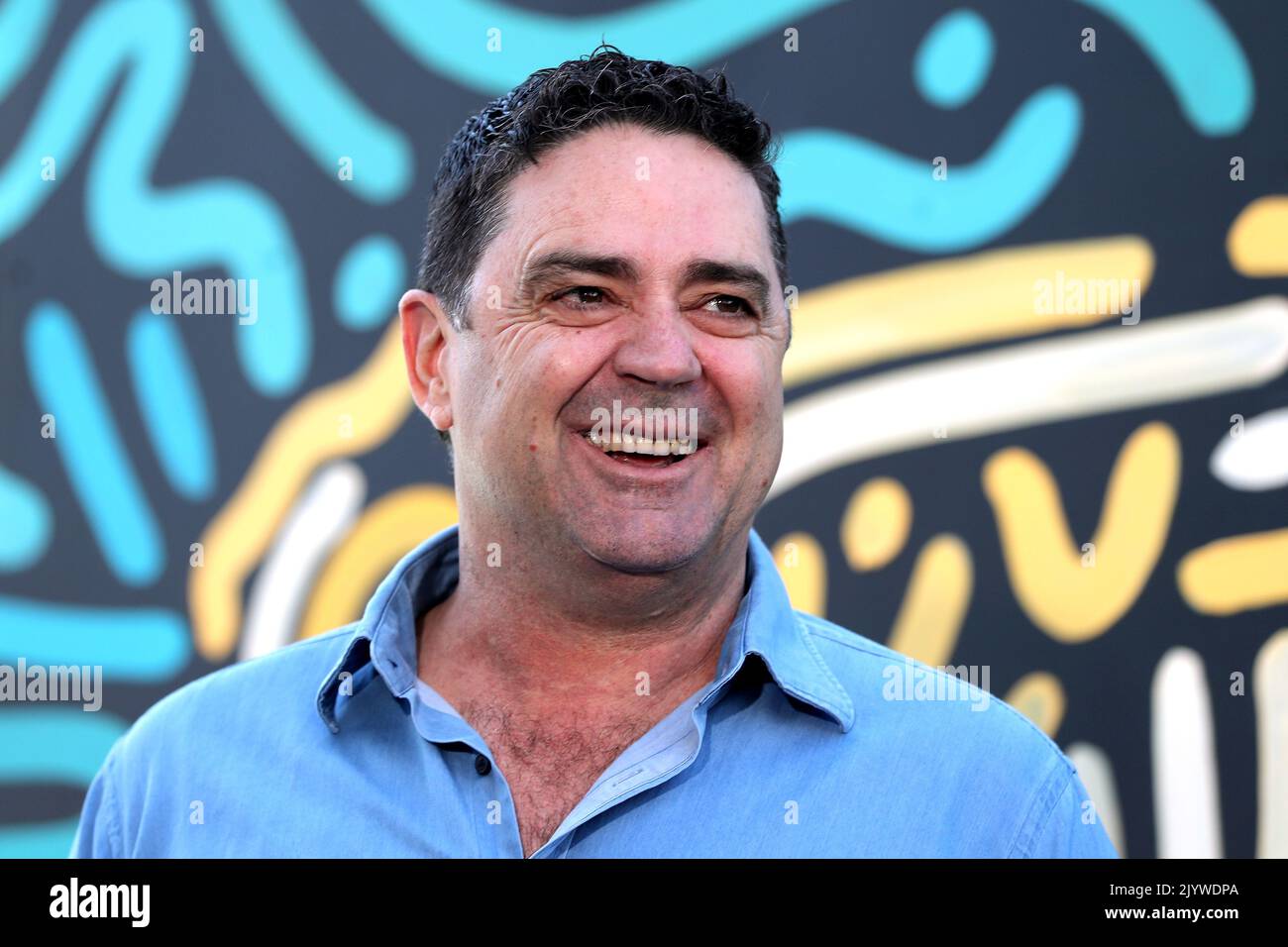 Former Melbourne Demons captain Garry Lyon is seen during a press ...