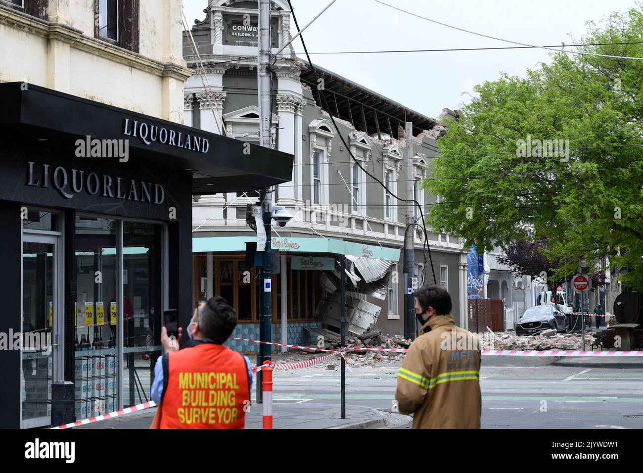 Damage to the exterior of Betty’s Burgers on Chappel Street in Windsor ...