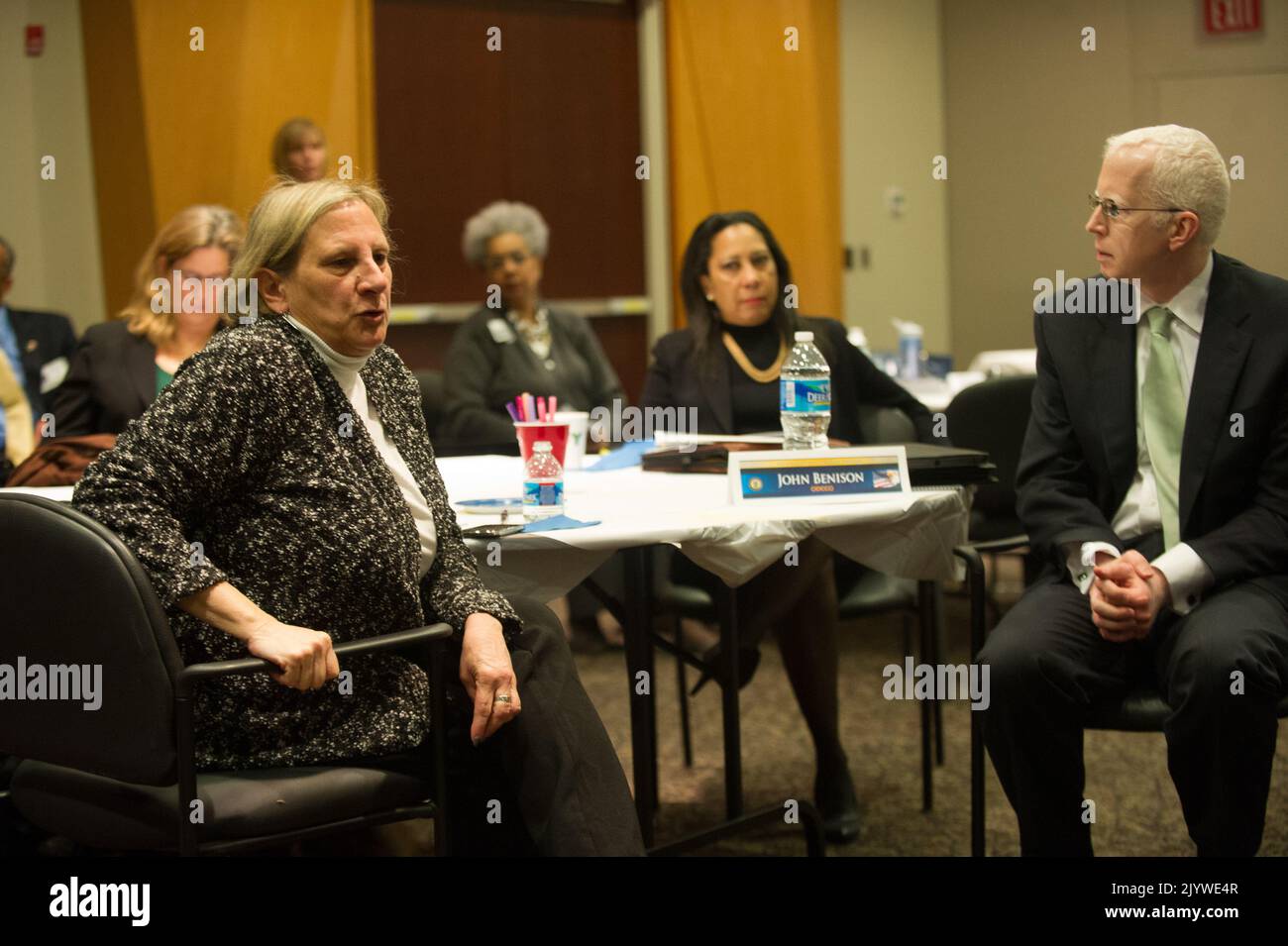 Senior Executive Service (SES) staff meeting, HUD headquarters Stock ...