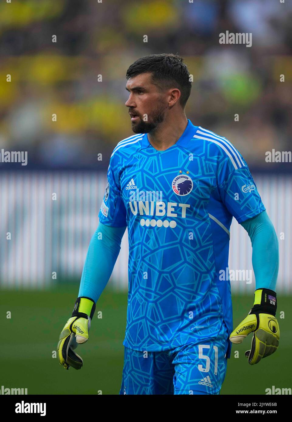 September 6, 2022: Mathew Ryan (FC Copenhagen) looks on during Borrusia ...