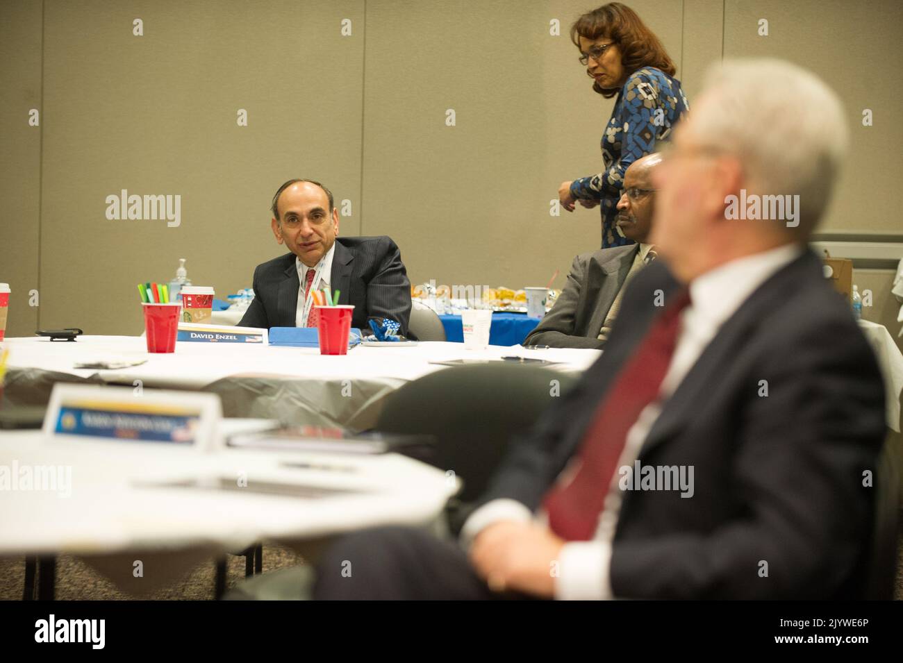 Senior Executive Service (SES) staff meeting, HUD headquarters Stock ...