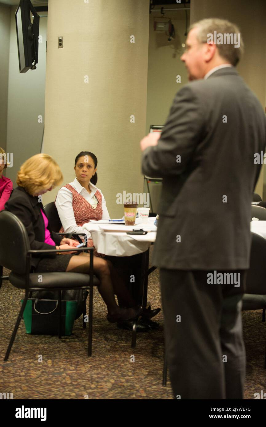 Senior Executive Service (SES) staff meeting, HUD headquarters Stock ...
