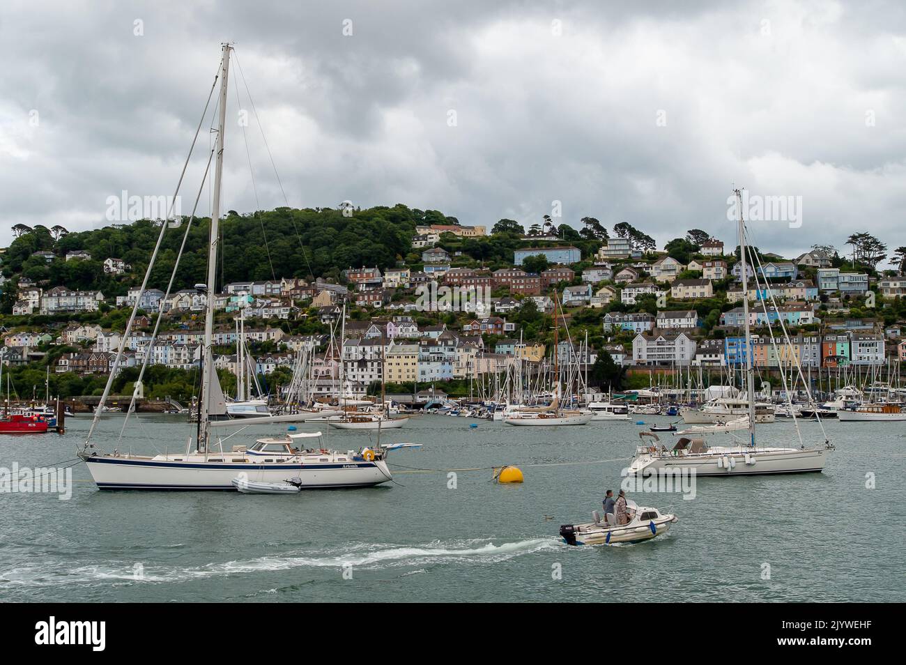 Dartmouth, Devon, UK. 25th July, 2022. The pretty riverside town of ...