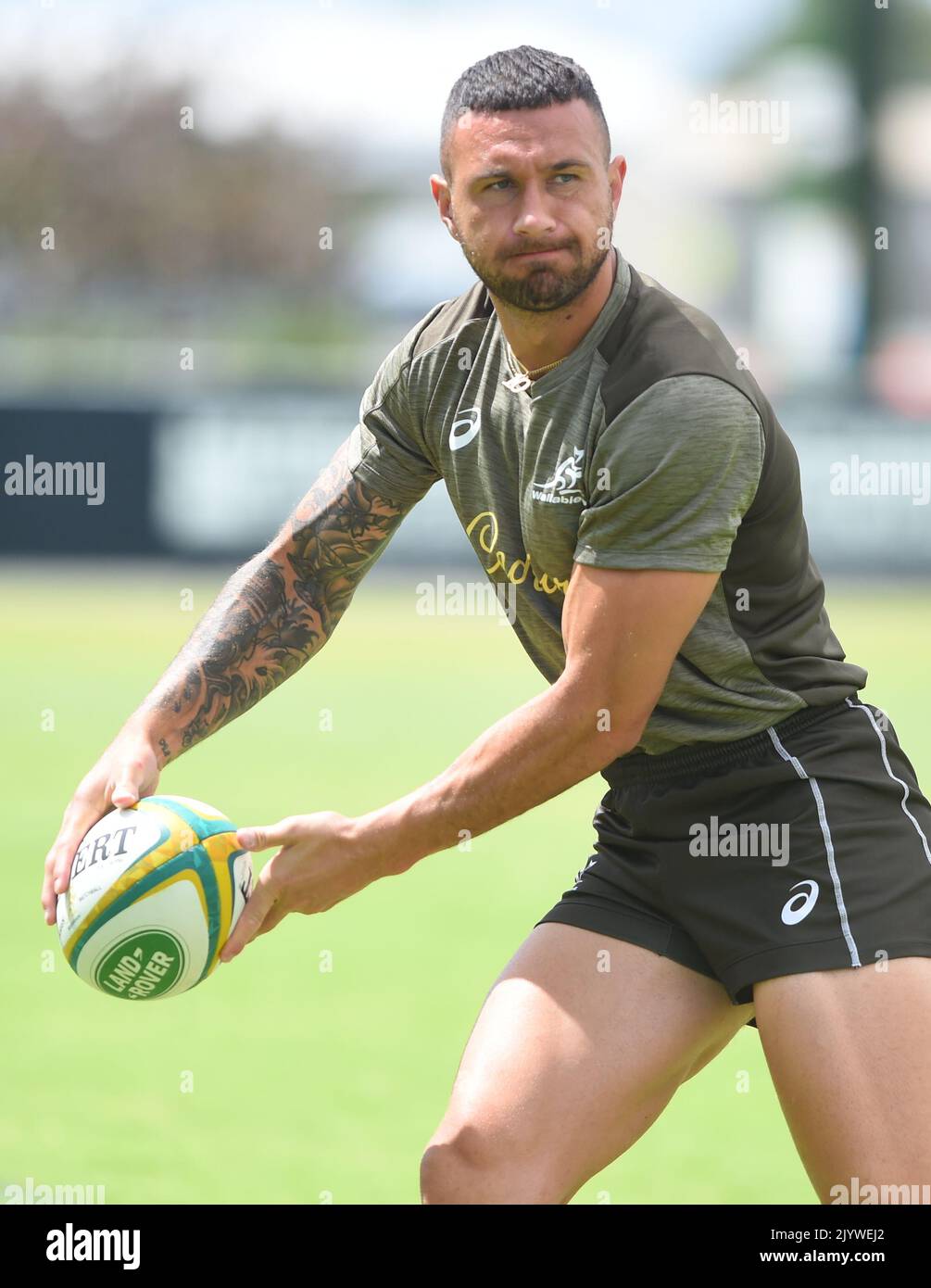 Quade Cooper during an Australian Wallabies training session in ...