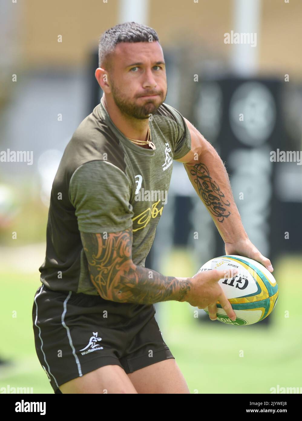 Quade Cooper during an Australian Wallabies training session in ...