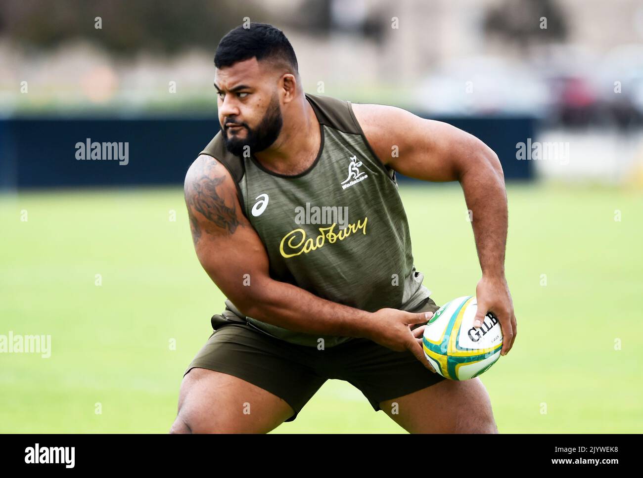 Taniela Tupou during an Australian Wallabies training session in ...