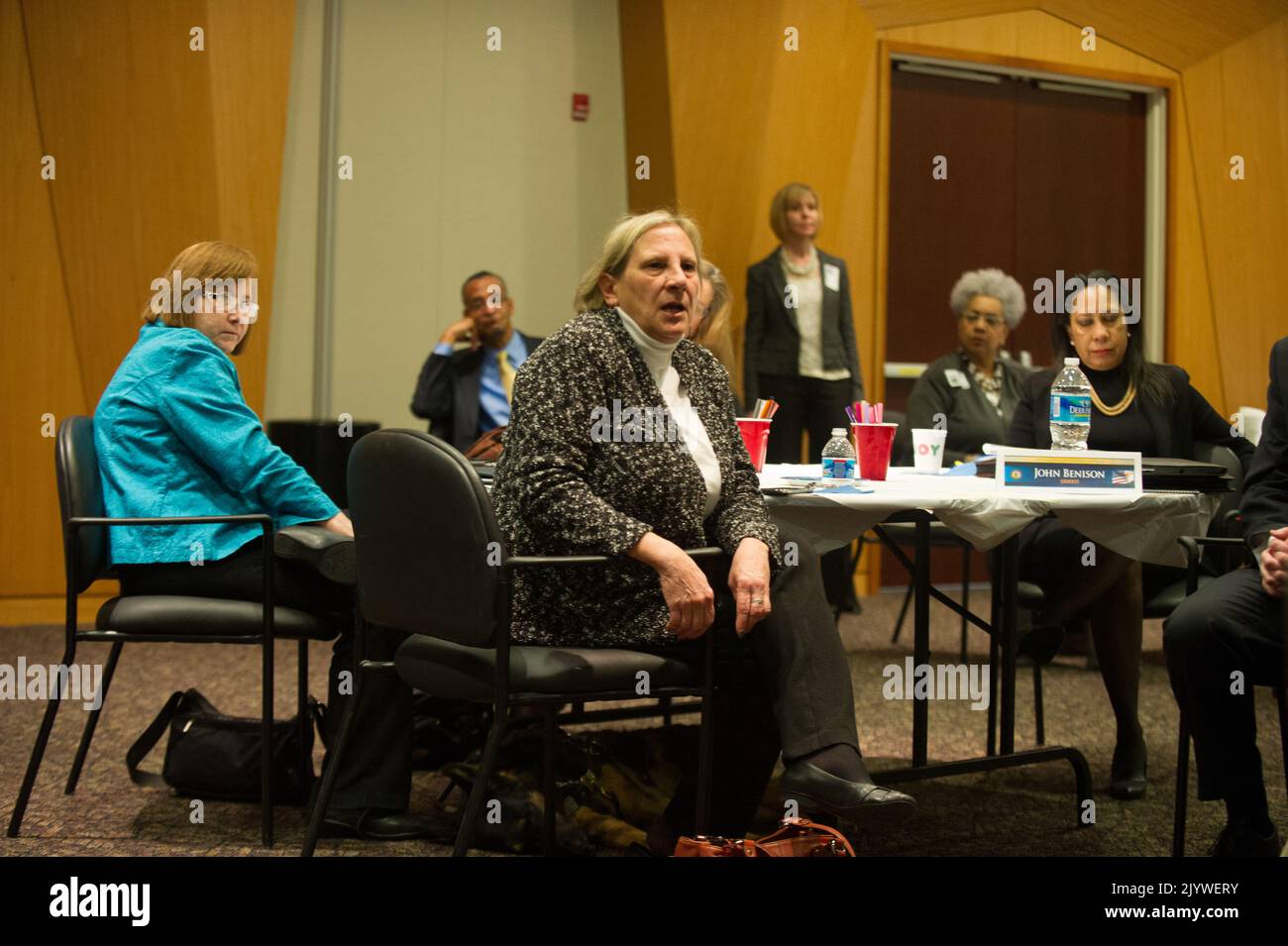 Senior Executive Service (SES) staff meeting, HUD headquarters Stock ...