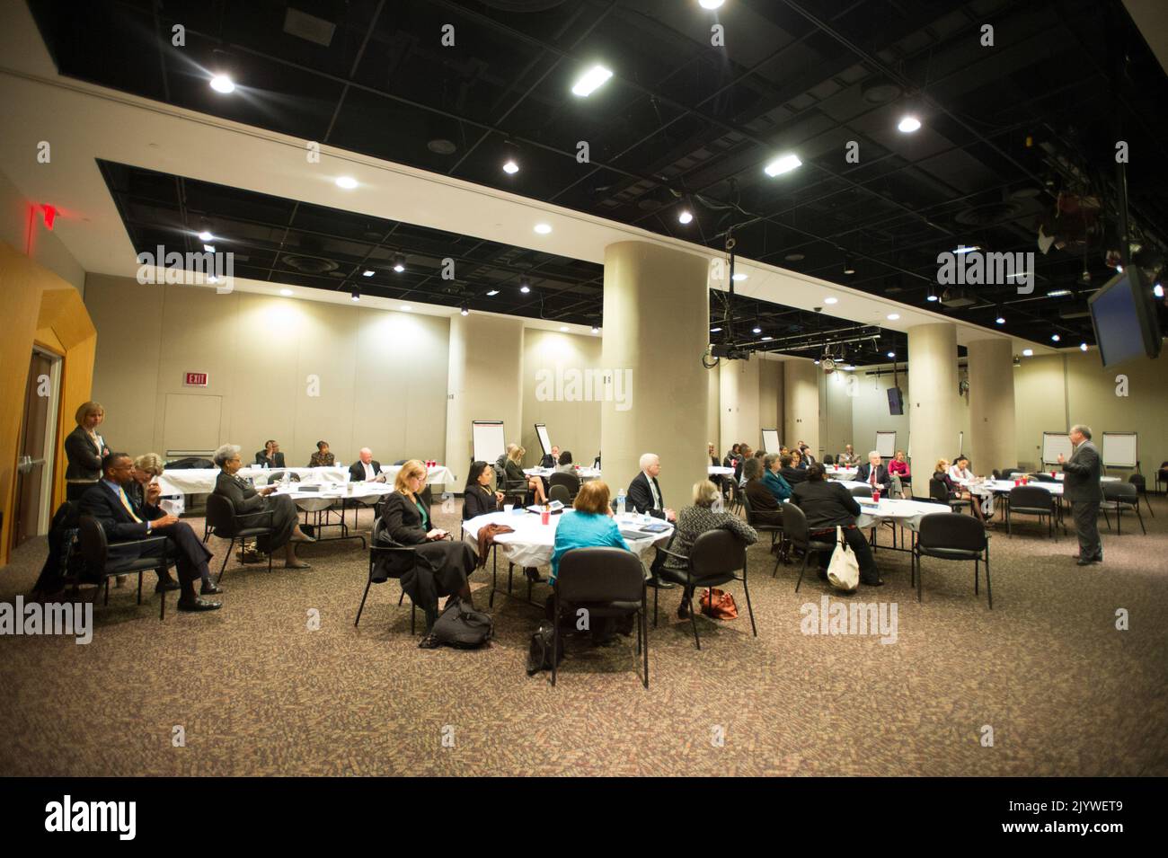 Senior Executive Service (SES) staff meeting, HUD headquarters Stock ...
