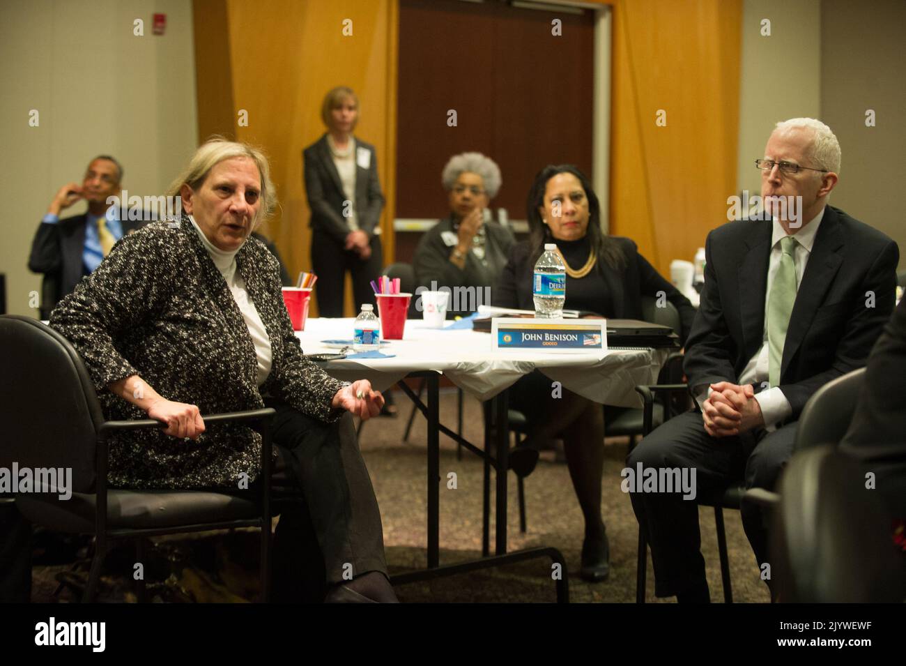 Senior Executive Service (SES) staff meeting, HUD headquarters Stock ...