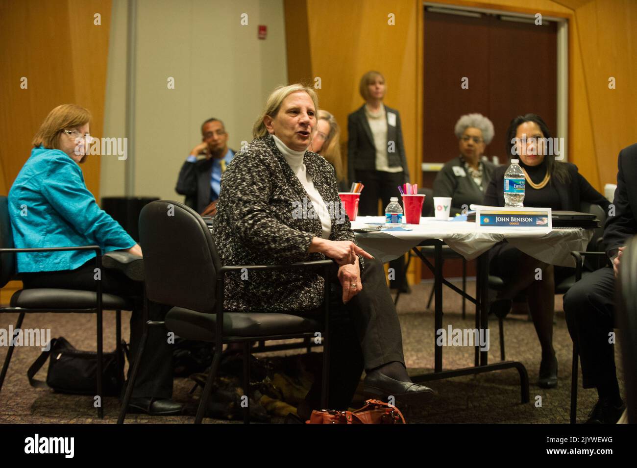 Senior Executive Service (SES) staff meeting, HUD headquarters Stock ...