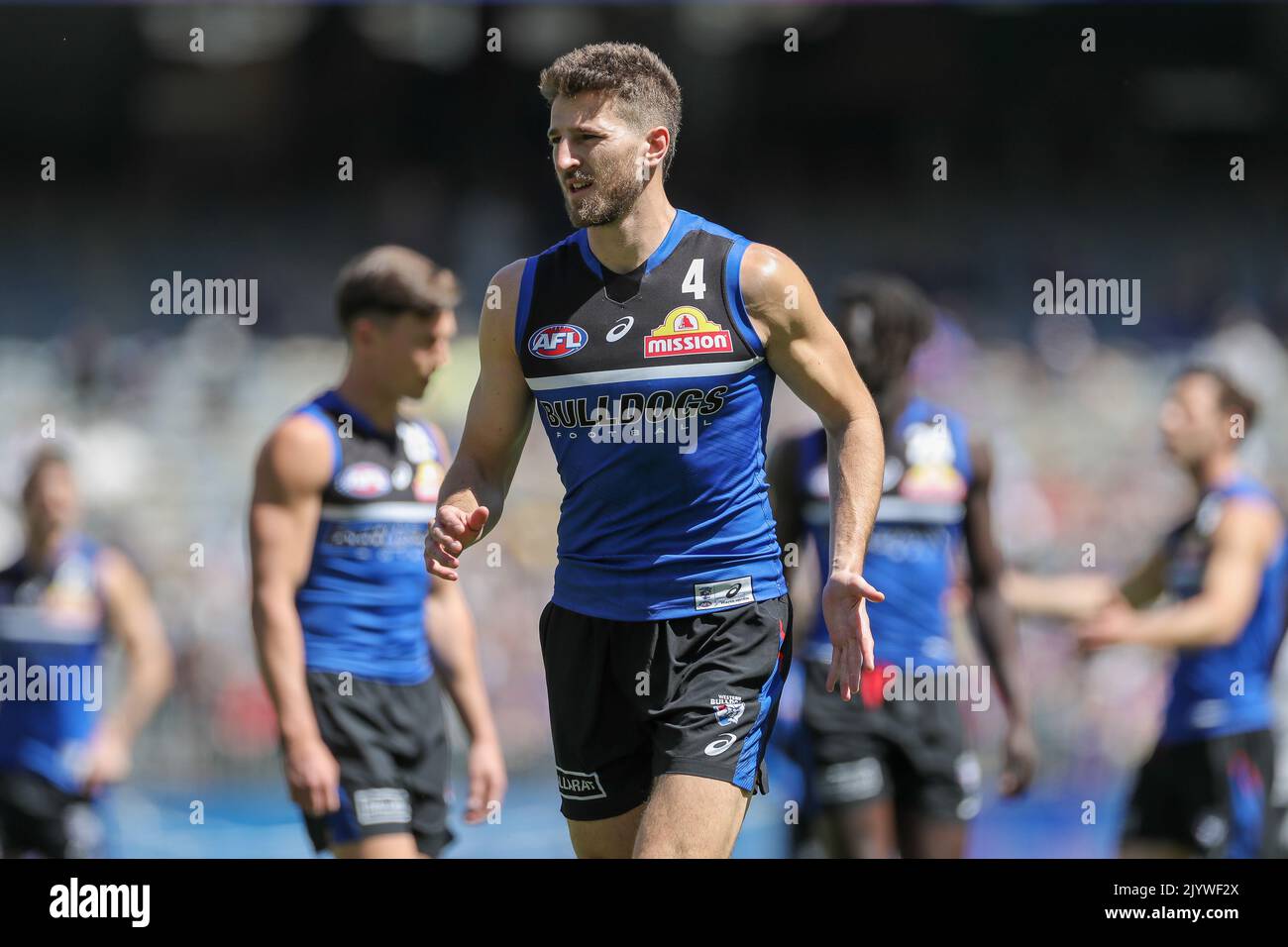 Marcus Bontempelli of the Bulldogs is seen during Grand Final Open ...