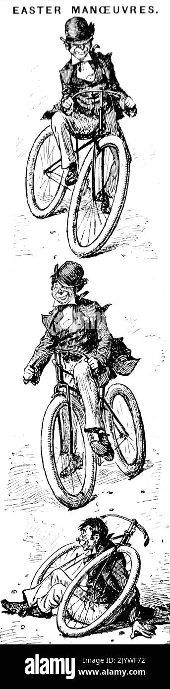 Illustration depicting a clown performing a stunt where he falls ...