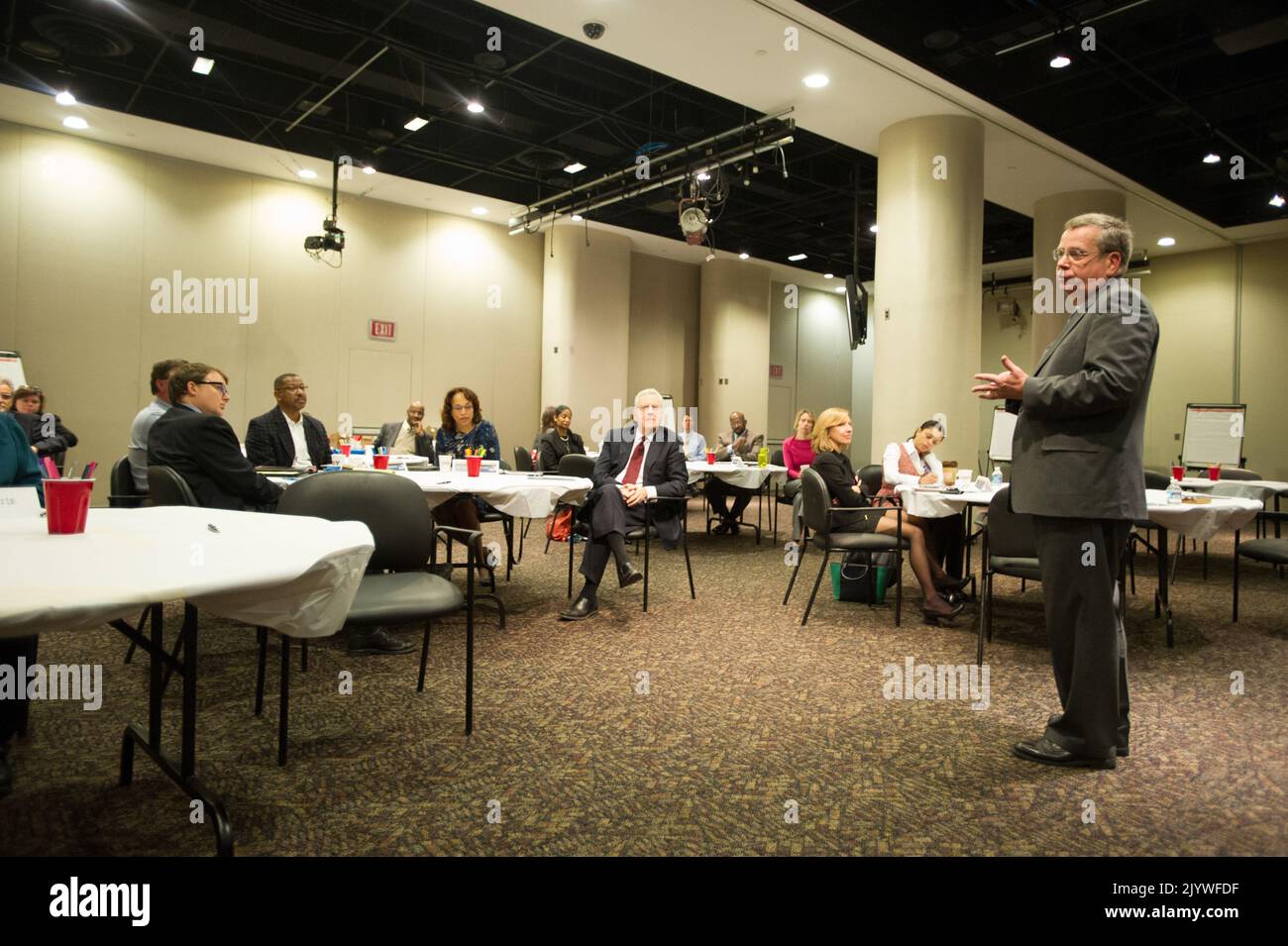 Senior Executive Service (SES) staff meeting, HUD headquarters Stock ...