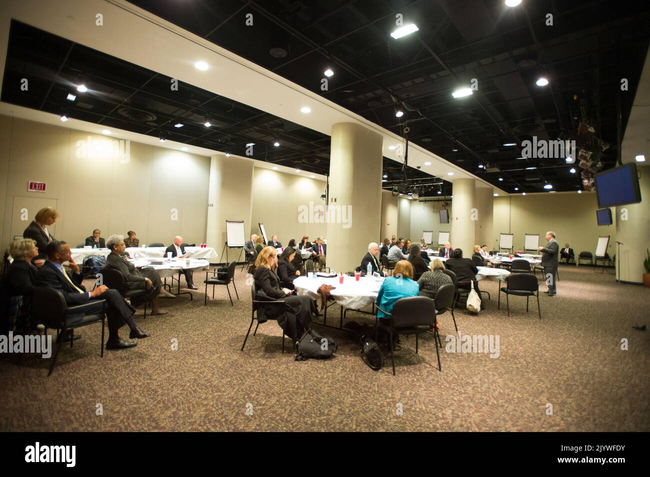 Senior Executive Service (SES) staff meeting, HUD headquarters Stock ...