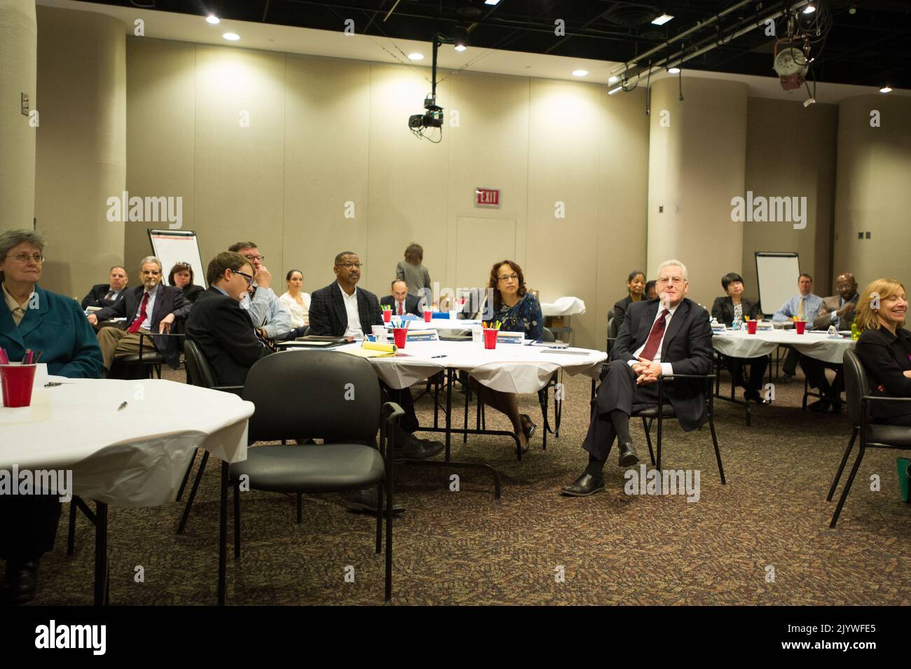 Senior Executive Service (SES) staff meeting, HUD headquarters Stock ...