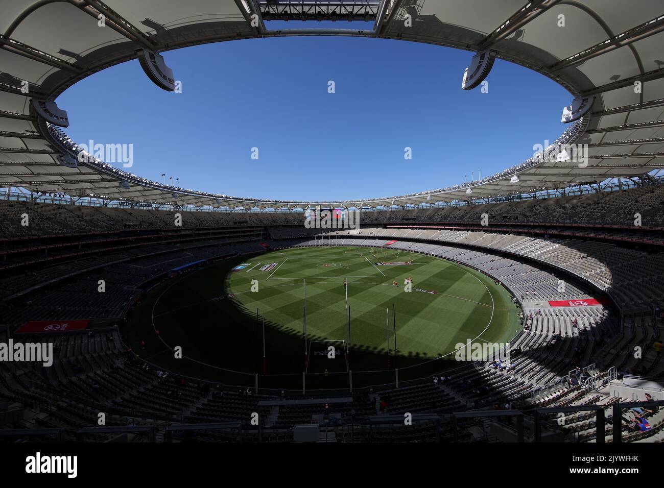 A general view inside Optus Stadium before the AFL Grand Final match ...