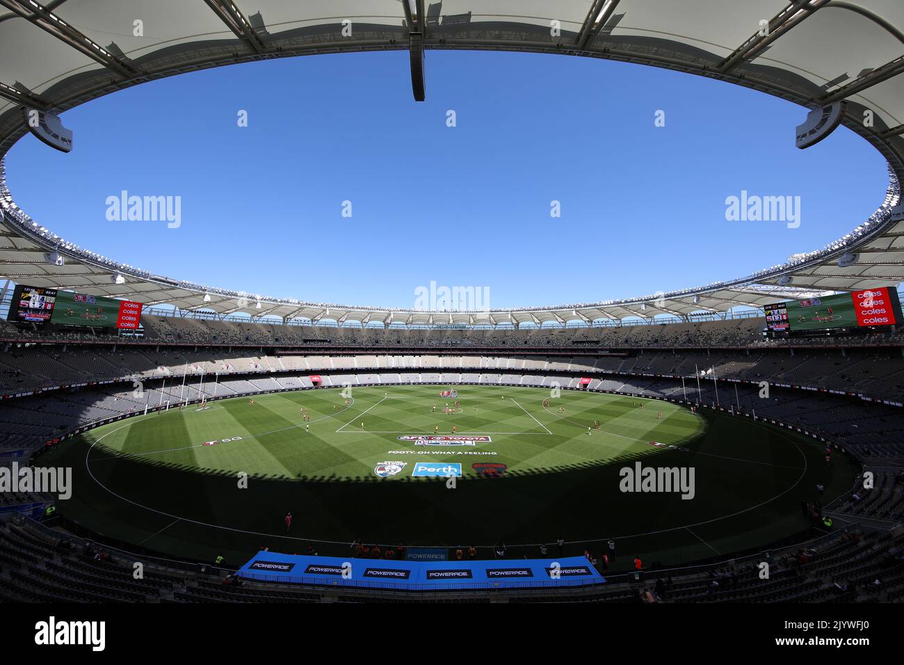 A general view inside Optus Stadium before the AFL Grand Final match ...