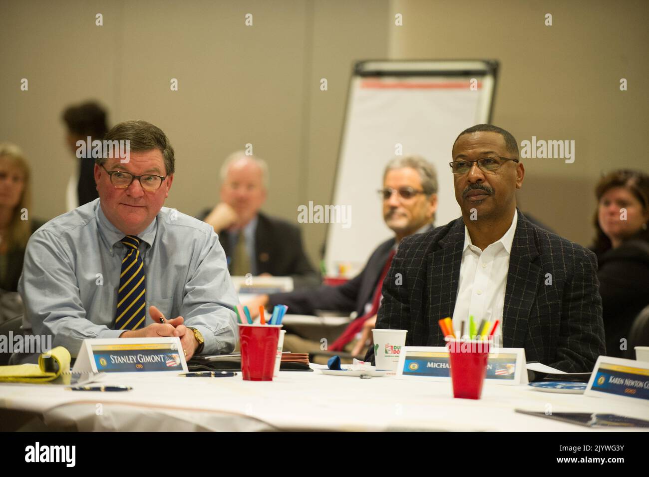 Senior Executive Service (SES) staff meeting, HUD headquarters Stock ...