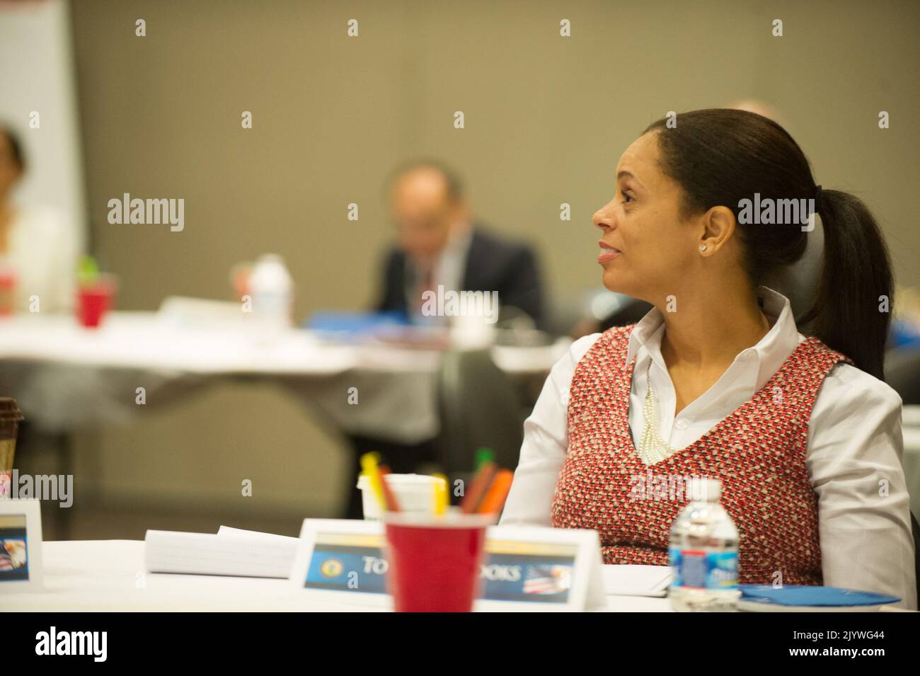 Senior Executive Service (SES) staff meeting, HUD headquarters Stock ...
