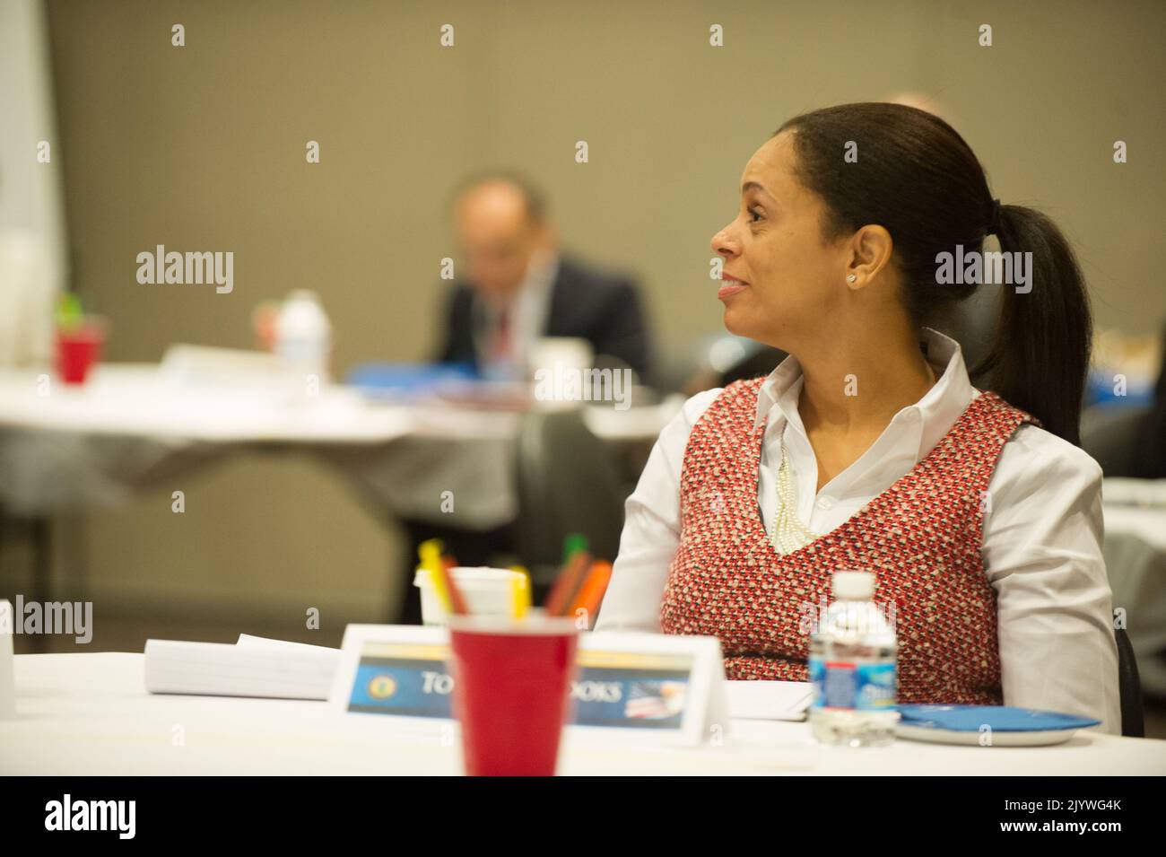 Senior Executive Service (SES) staff meeting, HUD headquarters Stock ...